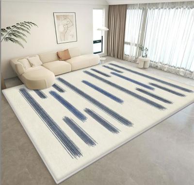 China Light Luxury Living Room Floor Carpet 180x250cm Crystal Velvet Machine Washable for sale