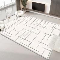 China Light Luxury Living Room Floor Carpet 180x250cm Crystal Velvet Machine Washable for sale