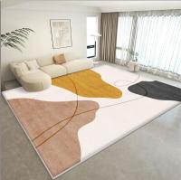 China Light Luxury Living Room Floor Carpet 180x250cm Crystal Velvet Machine Washable for sale