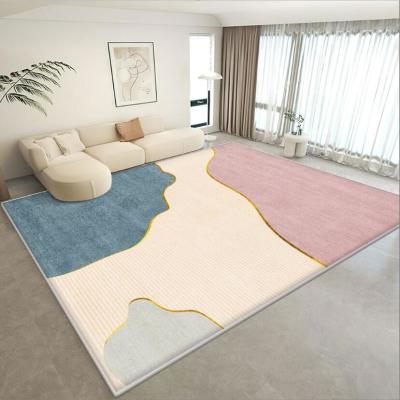 China Polyester Fiber Crystal Velvet Living Room Carpet 100x200cm Machine Washable for sale