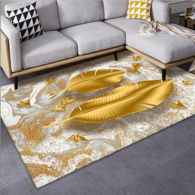 China Tree Leaf And Geometric Pattern Living Room Floor Carpet Special Style for sale
