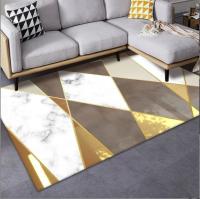 China Tree Leaf And Geometric Pattern Living Room Floor Carpet Special Style for sale