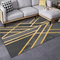 China Tree Leaf And Geometric Pattern Living Room Floor Carpet Special Style for sale