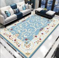 China Polyester Fiber Living Room Floor Carpet 100x200 cm Customizable Machine Washable for sale