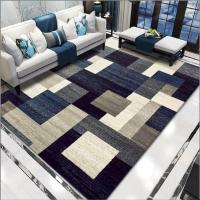 China Geometric Pattern Waved Curved Line Living Room Floor Carpet 100% Polyester Fiber Machine Washable for sale