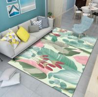 China Polyester Fiber Living Room Floor Carpet 100x160cm Machine Washable Rectangle for sale