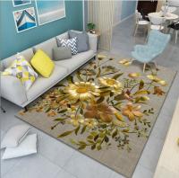 China Polyester Fiber Living Room Floor Carpet 100x160cm Machine Washable Rectangle for sale