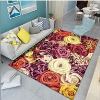 China Polyester Fiber Living Room Floor Carpet 100x160cm Machine Washable Rectangle for sale