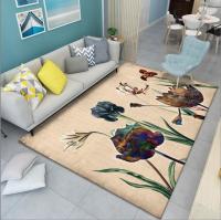 China Polyester Fiber Living Room Floor Carpet 100x160cm Machine Washable Rectangle for sale