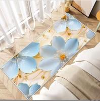 China Polyester Fiber Fresh Small Flower Bedroom Floor Carpet 200x250cm Custom Size Machine Washable for sale