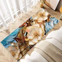 China Polyester Fiber Machine Made Living Room Carpet 100x160cm Imitation Cashmere for sale