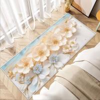 China Polyester Fiber Machine Made Living Room Carpet 100x160cm Imitation Cashmere for sale
