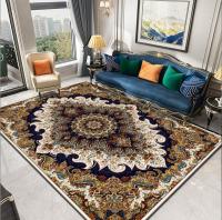 China Persian Crystal Velvet Rectangle Floor Carpet 200x300cm for Bedroom Living Room for sale