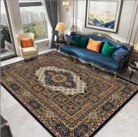 China Persian Crystal Velvet Rectangle Floor Carpet 200x300cm for Bedroom Living Room for sale