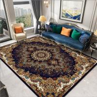 China Persian Crystal Velvet Rectangle Floor Carpet 200x300cm for Bedroom Living Room for sale