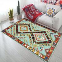 China Bosmia Ethnic Style Rectangle Polyester Fiber Floor Carpet 40x60cm to 300x200cm for Living Room Hotel for sale