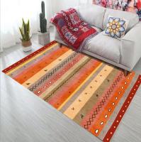 China Bosmia Ethnic Style Rectangle Polyester Fiber Floor Carpet 40x60cm to 300x200cm for Living Room Hotel for sale
