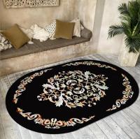 China Bohemian Crystal Velvet Living Room Floor Carpet 160x230cm Machine Washable Custom Size for sale