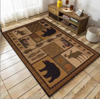 China Polyester Fiber Printed Ethnic Style Round Carpet 80x120cm Living Room Hotel Floor Carpet for sale