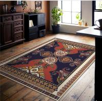 China 140x200cm Rectangle Polyester Fiber Living Room Hotel Carpet Ancient Ethnic Style for sale