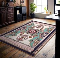 China 140x200cm Rectangle Polyester Fiber Living Room Hotel Carpet Ancient Ethnic Style for sale