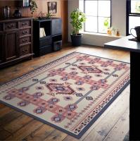 China 140x200cm Rectangle Polyester Fiber Living Room Hotel Carpet Ancient Ethnic Style for sale