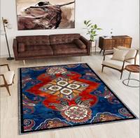 China 160x230cm Rectangle Persia Style Living Room Hotel Carpet Polyester Fiber Machine Made for sale