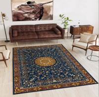 China 160x230cm Rectangle Persia Style Living Room Hotel Carpet Polyester Fiber Machine Made for sale