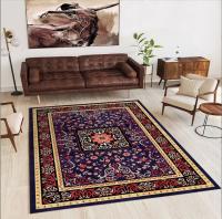 China Persia Style Ancient Flower Living Room Carpet Polyester Fiber 100x160cm Machine Washable for sale
