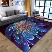 China 3D Printed Crystal Velvet Living Room Floor Carpet 200x300cm Custom Size for sale