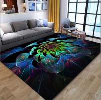 China 3D Printed Crystal Velvet Living Room Floor Carpet 200x300cm Custom Size for sale