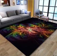 China 3D Printed Crystal Velvet Living Room Floor Carpet 200x300cm Custom Size for sale