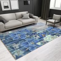China Rectangle Polyester Fiber Living Room Carpet New Chinese Style 160x230cm for sale
