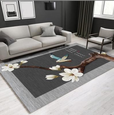 China New Chinese Style Polyester Fiber Living Room Floor Carpet 40x60cm Custom Size for sale