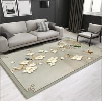 China New Chinese Style Polyester Fiber Living Room Floor Carpet 40x60cm Custom Size for sale