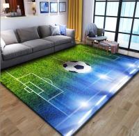 China Rectangular Polyester Fiber Cartoon Football Living Room Carpet 60x90cm for sale