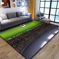 China Rectangular Polyester Fiber Cartoon Football Living Room Carpet 60x90cm for sale