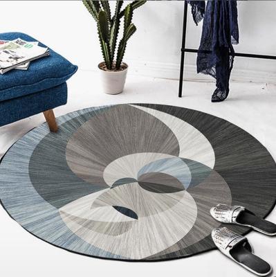 China Abstract Vision Geometric Pattern Imitation Cashmere Carpet 100x100cm Polyester Fiber Living Room Hotel for sale