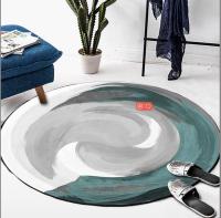 China Polyester Fiber Inkjet Printed Carpet 60x60cm Living Room Hotel Floor Mat for sale