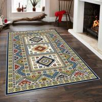 China Nordic Moroccan Vintage Living Room Floor Carpet Polyester Fiber 40x60cm Custom Size for sale