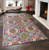 China Nordic Moroccan Vintage Living Room Floor Carpet Polyester Fiber 40x60cm Custom Size for sale