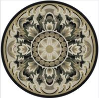 China Ancient Ethnic Style Living Room Floor Carpet Polyester Fiber 100x100cm Custom Size for sale