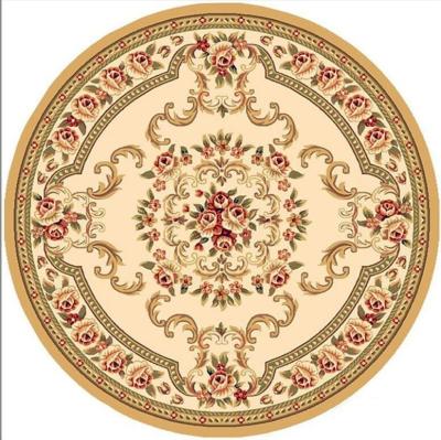 China Ancient Ethnic Style Polyester Fiber Living Room Floor Carpet 180x180cm for sale
