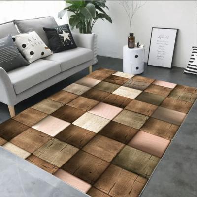 China 3D Printed Flower Geometric Crystal Velvet Carpet 40x60cm to 200x300cm Custom Size for sale