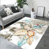 China 3D Printed Feather Abstract Pattern Living Room Floor Carpets 200*300cm for sale