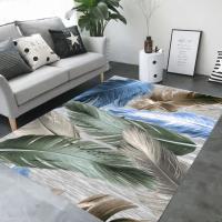 China 3D Printed Feather Abstract Pattern Living Room Floor Carpets 200*300cm for sale