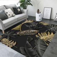 China 3D Printed Feather Abstract Polyester Fiber Carpet 40x60cm for Living Room Bedroom for sale