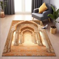 China National Style Prayer Floor Carpet Rug 70x110cm Machine Washable Polyester Worship Mat for sale