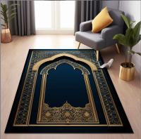China National Special Arabic Printed Worship Mat Prayer Floor Carpet 70x110cm Polyester Fiber for sale