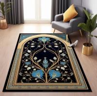 China National Special Arabic Printed Worship Mat Prayer Floor Carpet 70x110cm Polyester Fiber for sale